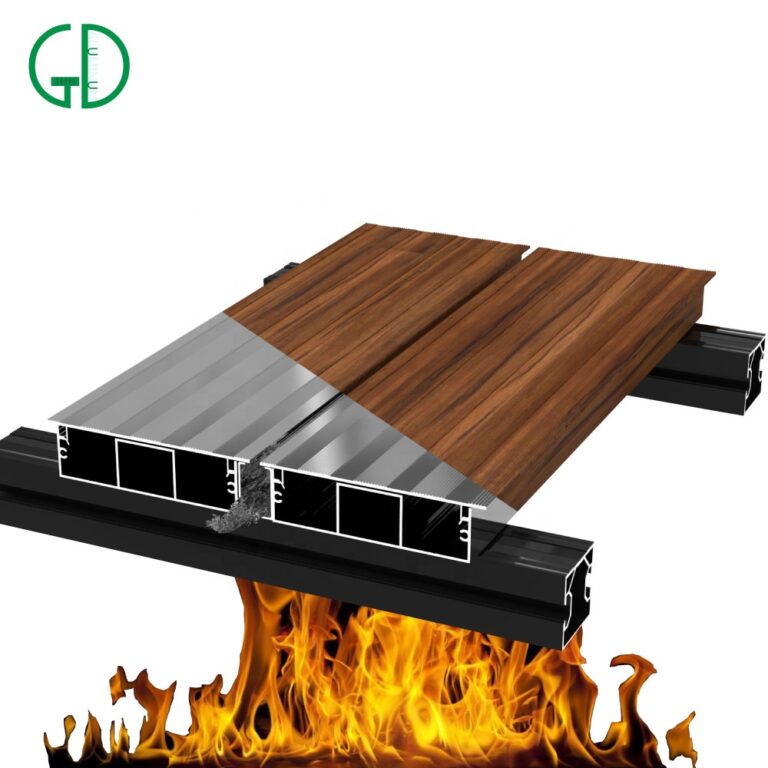GD extruded aluminum decking Eco Slip-Resistant Waterproof Fireproof ...
