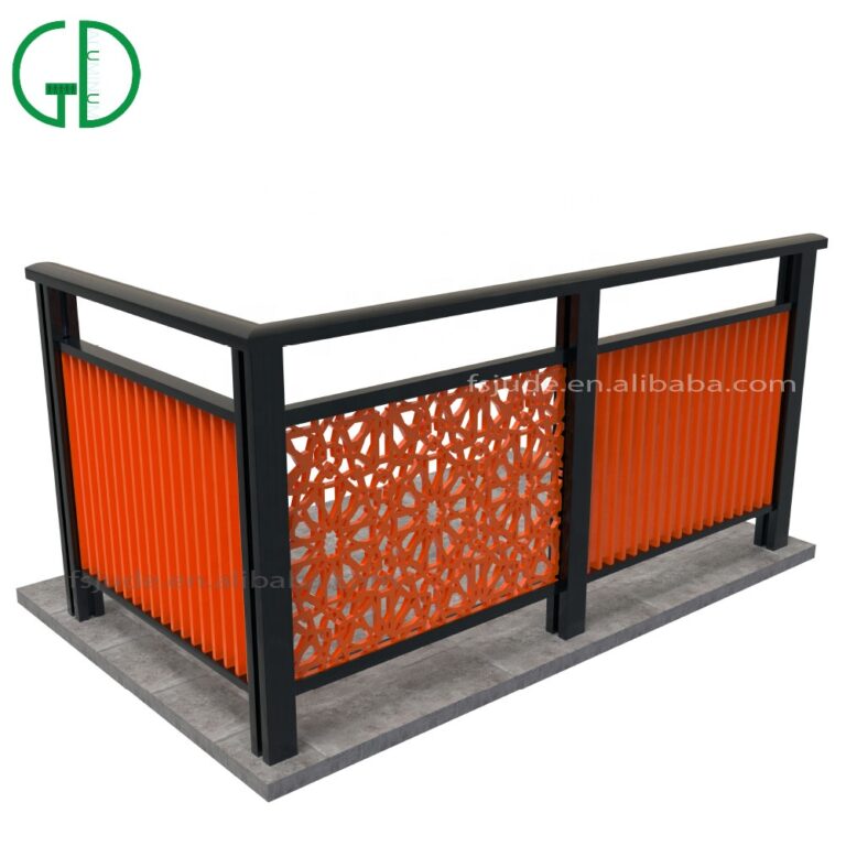 GD Aluminum modern glass balustrade post outdoor handrail stair ...
