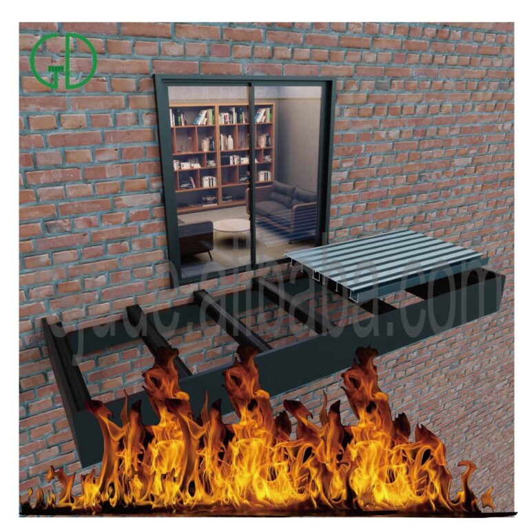 GD fire-rated A2-S1 and non-combustible aluminum plank decking wood ...